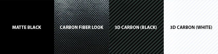 Sticker Fab 3D Carbon Black Steering Wheel Emblem Overlay Package (Flat ...